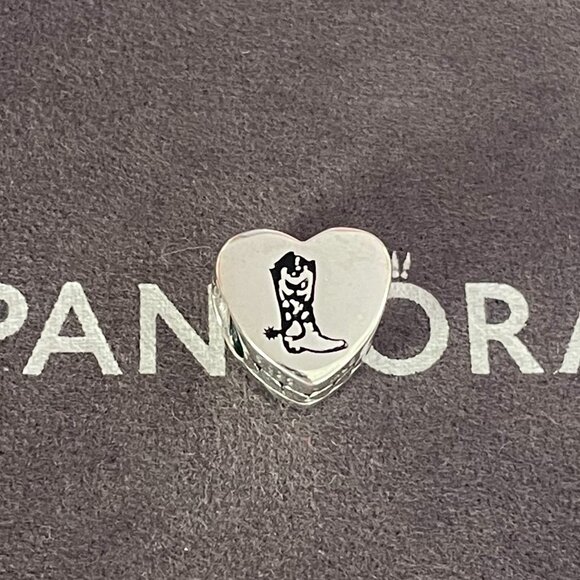 Pandora | Jewelry | Pandora Cowboy Boots Charm Farmer Cowgirl Boots ...